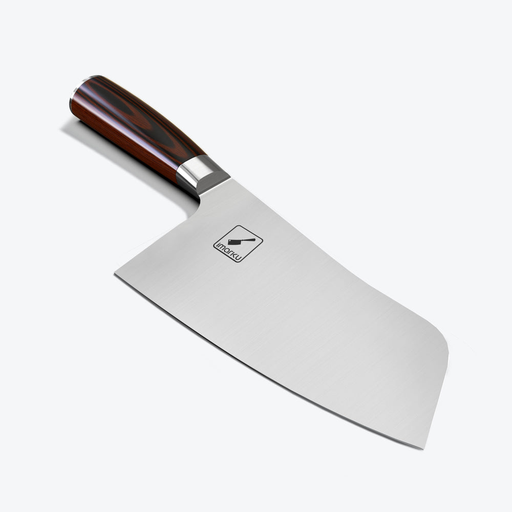 Meat Cleaver Knife 7" With Ergonomic Handle & Stainless Steel Blade ...